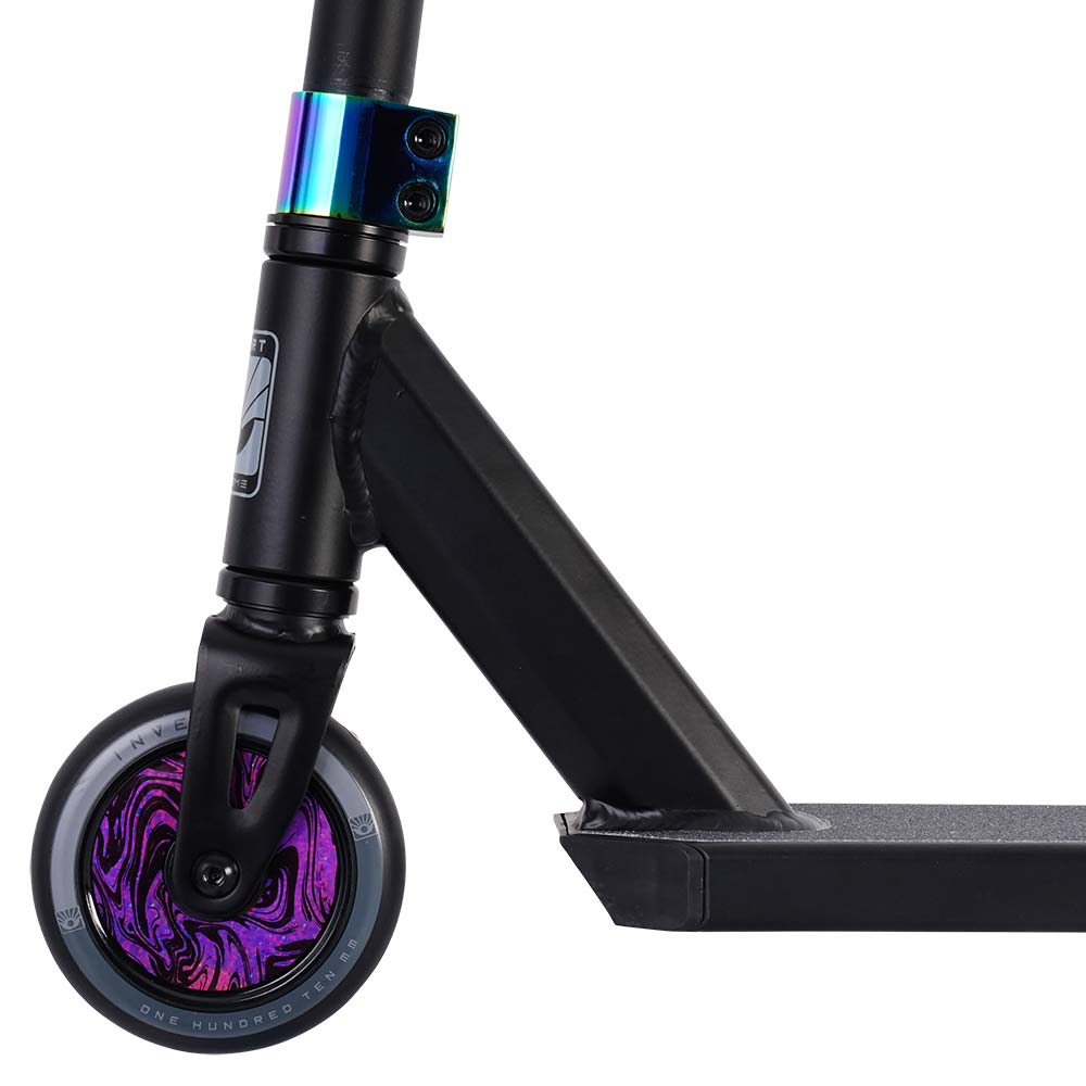 SCOOTER INVERT SUPREME 1-7-12 BLACK/NEO PURPLE - Frost Bikes